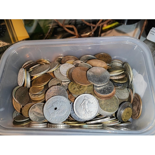 Tub Of Assorted Coins