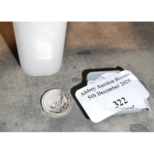King Charles 3Rd 20P Coin 2024 Britannia 1/10Oz In .999 Silver