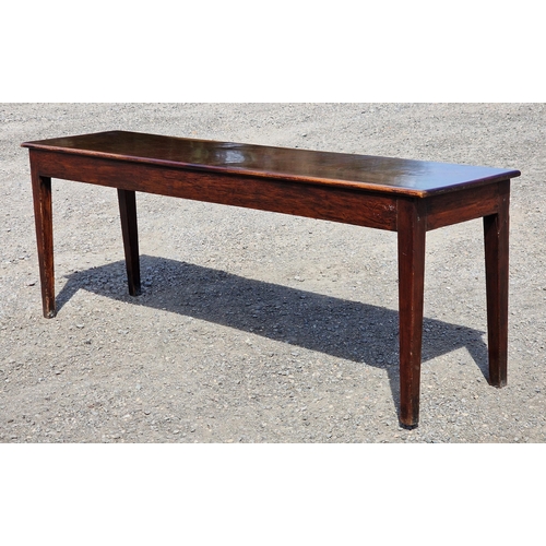 Georgian laburnum wood hall bench