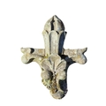 Interesting reclaimed natural stone church finial, H 44cm x W 34cm