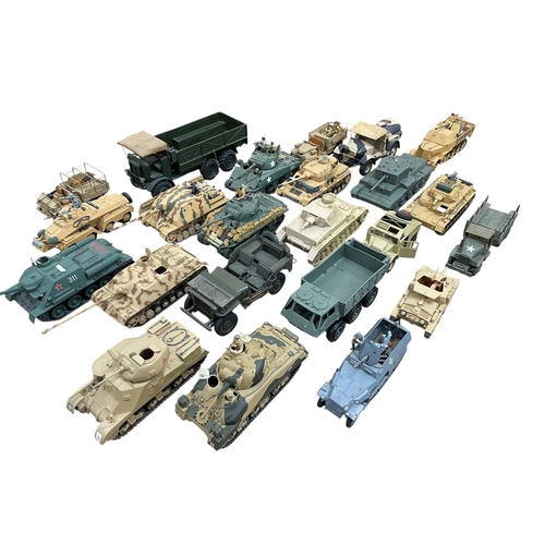 Large collection of painted plastic model kits featuring an assortment ...