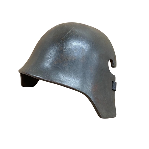 WWI German Stirnpanzer steel helmet 'snipers brow' plate, for wearing ...