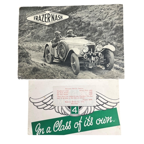 Rare 1937 Frazer Nash sales brochure showcasing their range, together ...