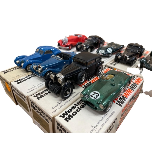 Large collection of Western Models die-cast cars to include Jaguar D ...