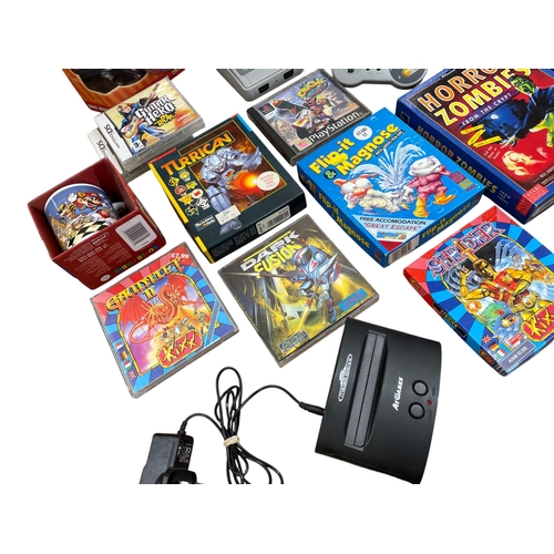 Retro Gaming - A PS1 PlayStation One games console (boxed) with ...
