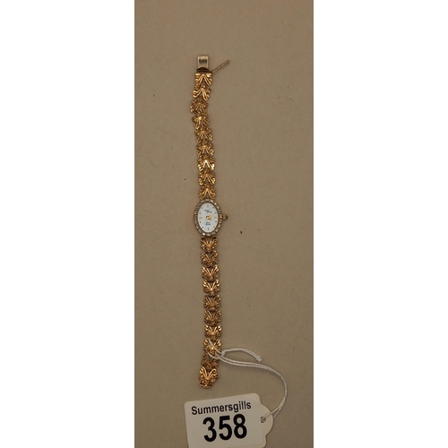 A Michael Anthony 14k gold ladies wrist watch 15g