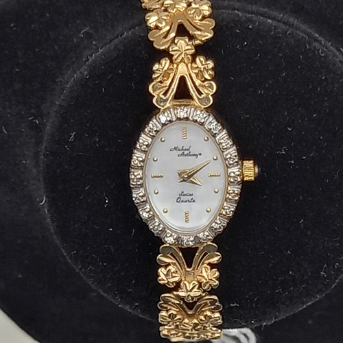 A Michael Anthony 14k gold ladies wrist watch 15g