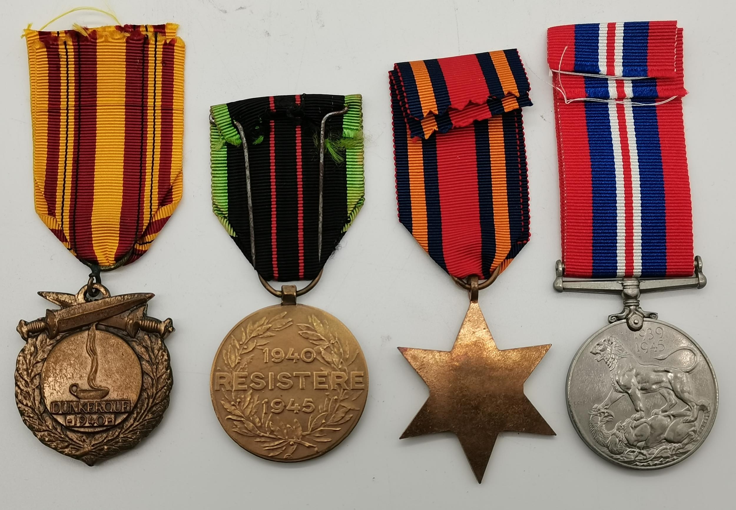 Four Second World War medals comprising a Burma Star; Defence Medal ...
