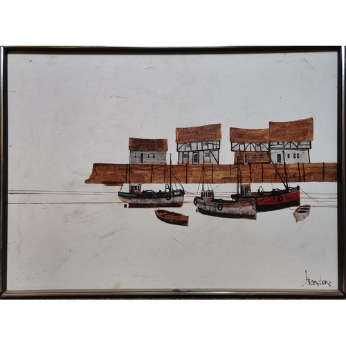 Brandon Cross (British, 20th Century), A pair of contemporary harbour ...