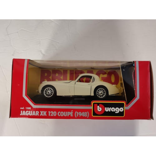 x7 boxed collectable model cars incl 1949 Jaguar XK120, Burago Jaguar ...