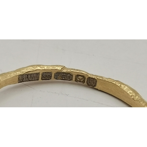 Malcolm Morris: A modernist 18 carat gold single stone ring, the ...