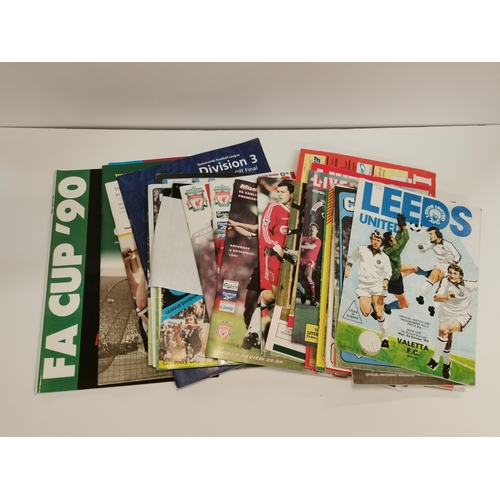A collection of 1970s / 80s football programmes inc: LEEDS UTD ...