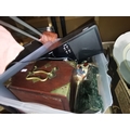 5 x boxes of misc china inc: Ringtons tea jars, mahjong set, Chinese ...