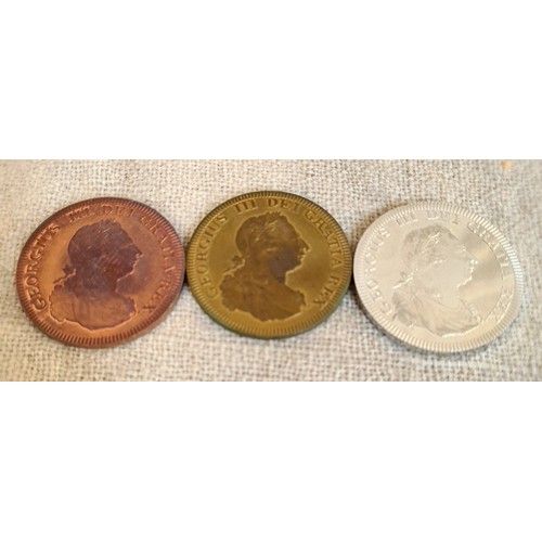 A collection of coins and tokens to include 1813 Three Pence Token ...