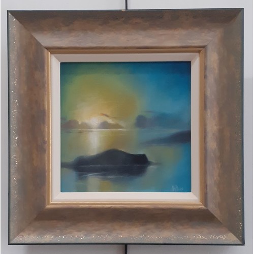 Willie Fulton, 20th century school, oil on canvas, sunset scene, 23.5cm ...