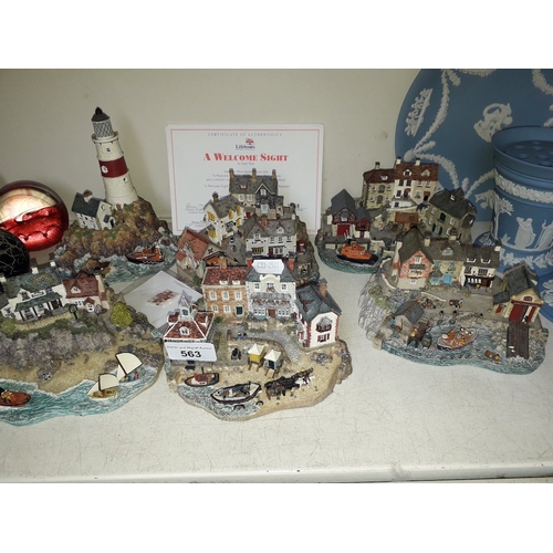6 Danbury Mint RNLI collection - scenic models of lifeboats, with ...