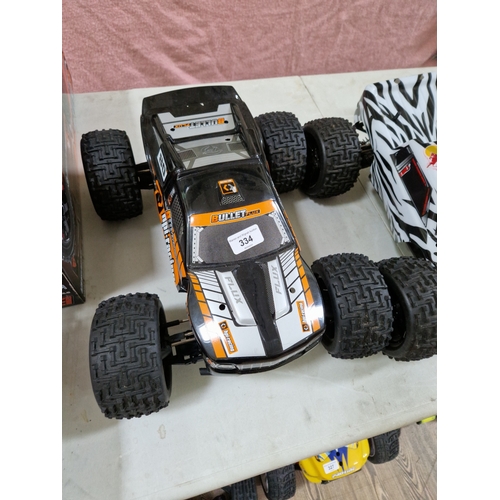A HPI Racing 4WD electric RC off road car.