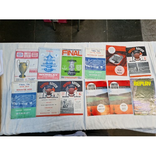 A box of FA Cup Final programmes between 1957 & 2004 and approx 48 ...