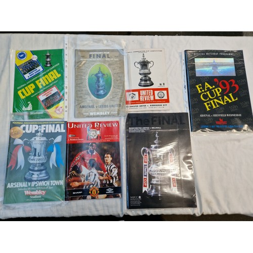 A box of FA Cup Final programmes between 1957 & 2004 and approx 48 ...