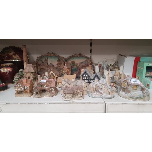 Collection of David Winter cottages and buildings