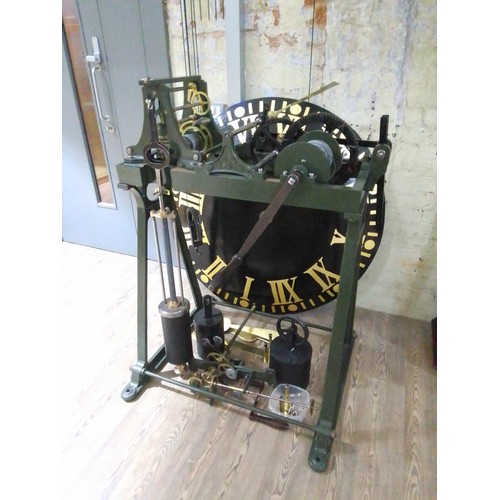 A mid 19th century turret clock, signed E.I. Dent (Edward John Dent ...