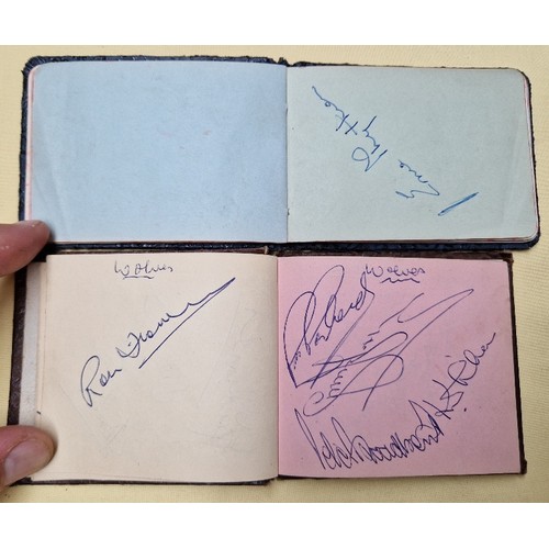 Two 1960s football autograph albums including Manchester United; Nobby ...