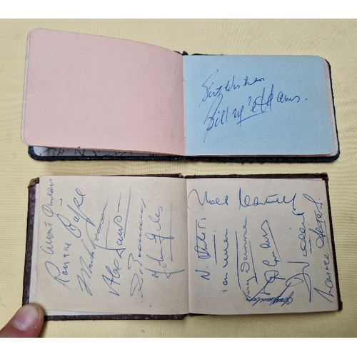 Two 1960s football autograph albums including Manchester United; Nobby ...