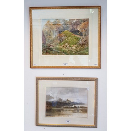 Reginald Aspinwall (British, 1858-1921), watercolour, 'The Owls Cragg ...