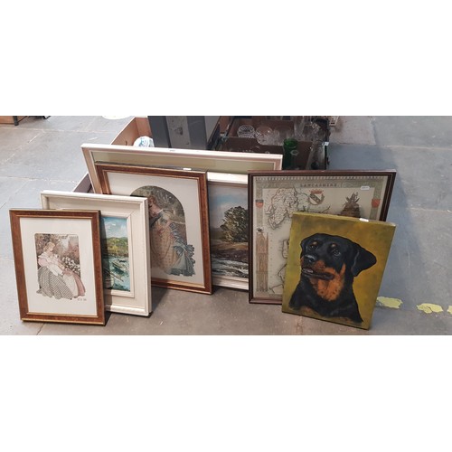 Seven assorted pictures