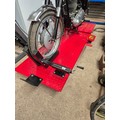A Clarke Strong Arm hydraulic motorcycle lift model CML3 Air