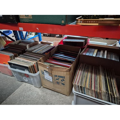 8 boxes of vinyl and a box of CDs etc