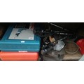A mixed lot including Makita HP2050 hammer drill and Maktec drill set ...