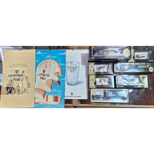 A group of assorted Corgi Guinness die-cast vehicles, three vintage ...
