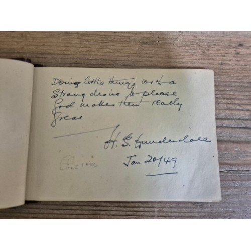 An autograph album containing Preston North End 1948/49, including Bill ...