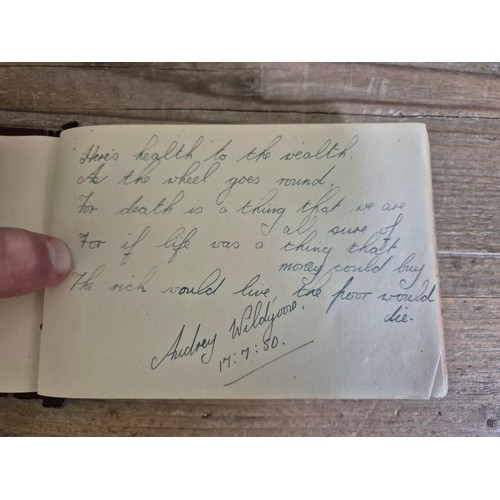 An autograph album containing Preston North End 1948/49, including Bill ...