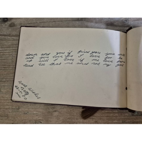 An autograph album containing Preston North End 1948/49, including Bill ...