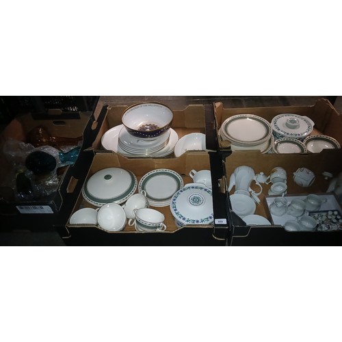 Five boxes of assorted China & glassware