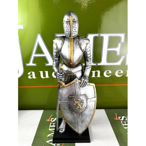 Danbury Mint - Knight With Lion Crest Shield- Large edition as pictured ...