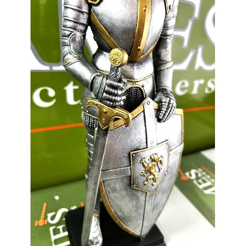 Danbury Mint - Knight With Lion Crest Shield- Large edition as pictured ...