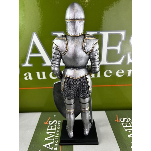 Danbury Mint - Knight With Lion Crest Shield- Large edition as pictured ...