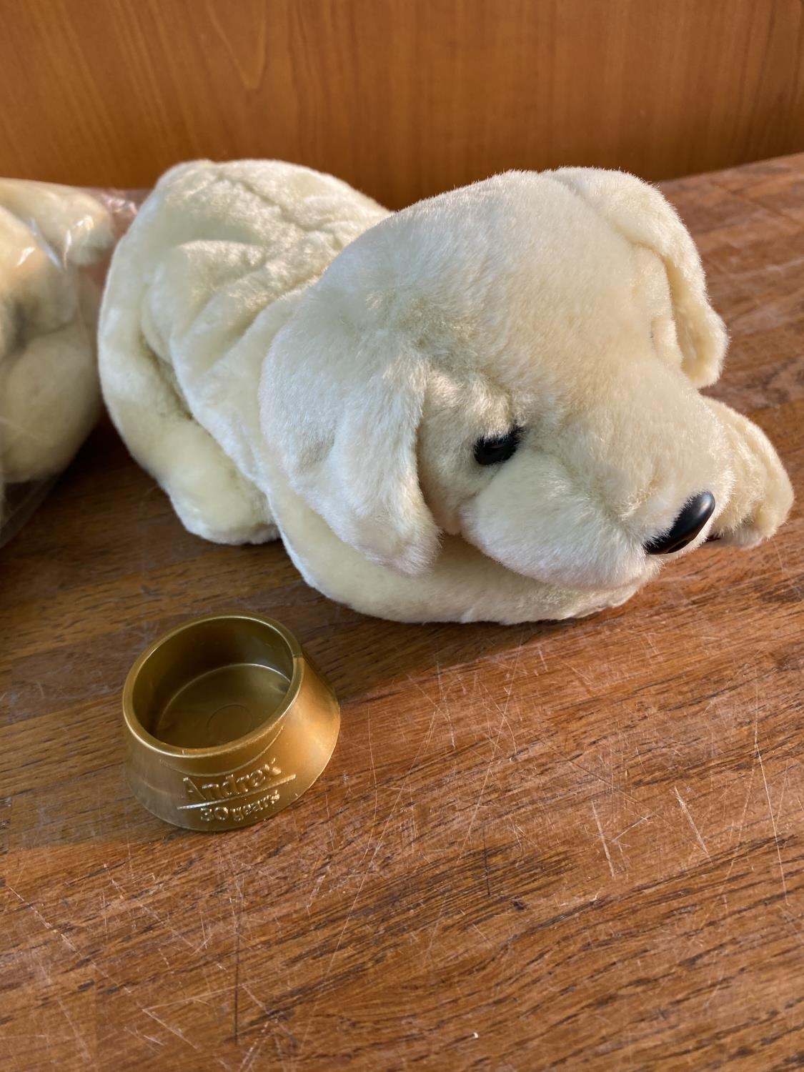 x2 Rare 30 Years of Andrex Soft Toy Puppy Dogs