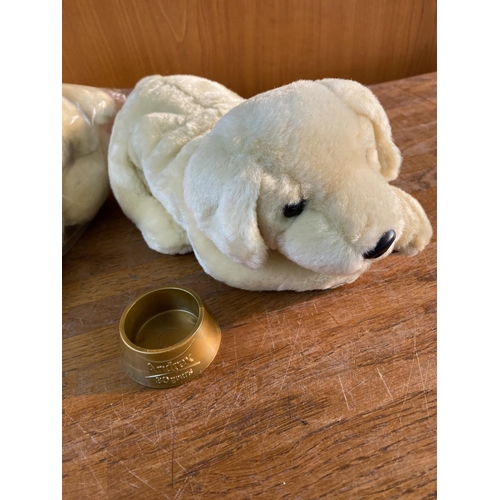 x2 Rare 30 Years of Andrex Soft Toy Puppy Dogs