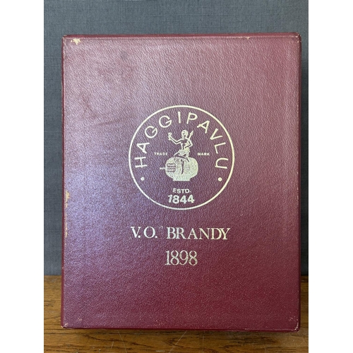 Haggipavlu 1898 V.O. Brandy Incl. Decanter and x2 Luminarc Cognac ...