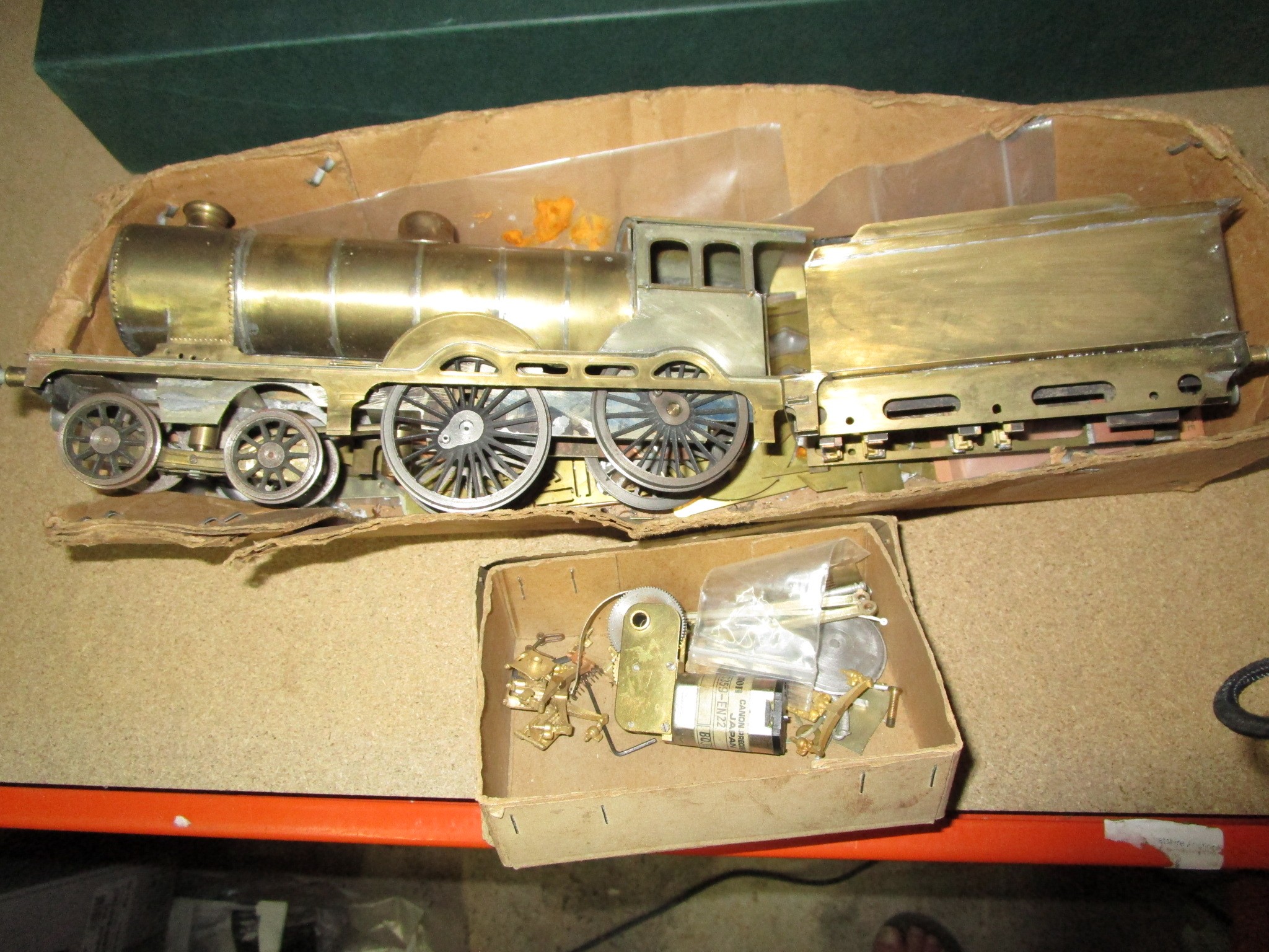 O Guage part built Kit of a 4 4 0 tender loco my guess LNER BR Shire ...