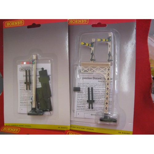 4 sets of New & Sealed Hornby Signals comprising 1 x R170 Junction ...