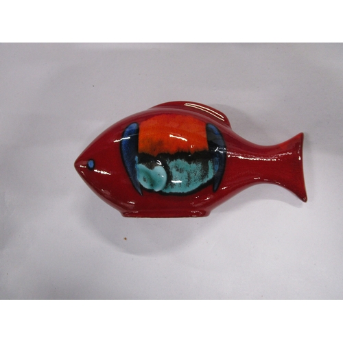 Poole Pottery big fish in Volcano pattern Over six inches long RRP £50.00