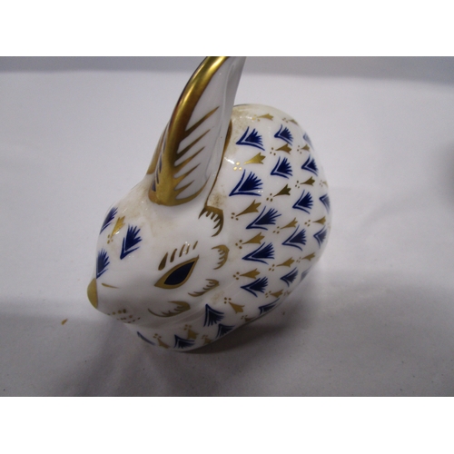 Royal Crown Derby silver seal rabbit in mint condition Approx 3 inches ...