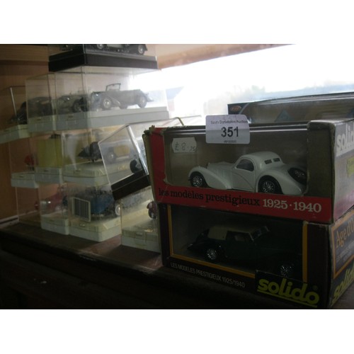 Solido model vehicles - nineteen cars, 1:43 scale and similar ...