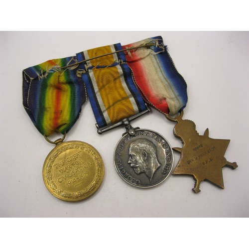 A WW1 'Pip, Squeak & Wilfred' trio named to 16942 Dvr H Middleton RA ...