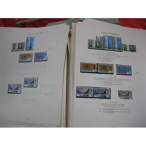 A large stack comprising stockbooks containing mainly UK stamps, stamp collecting albums and supplie